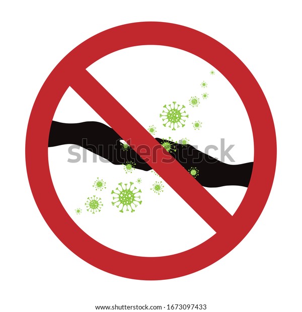 Vector Silhouette Do Not Virus Bacteria Stock Vector (Royalty Free ...