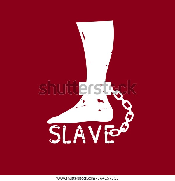 Vector Silhouette Leg Chains Foot Chained Stock Vector (Royalty Free ...