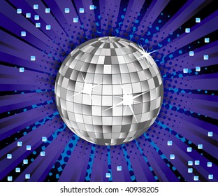 Vector Silver Disco Ball Stock Vector (Royalty Free) 40938205 ...