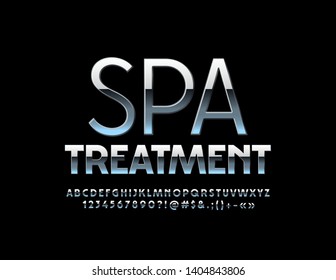 Vector Silver Sign Spa Treatment Reflective Stock Vector (Royalty Free ...