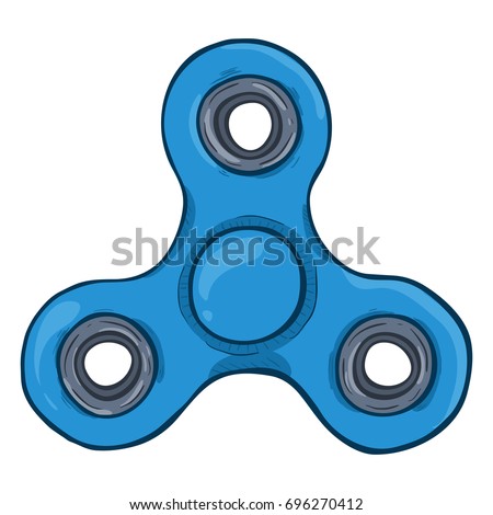 Vector Single Cartoon Illustration Blue Hand Stock Vector (Royalty Free ...