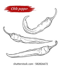 2,342 Chilli Line Drawing Images, Stock Photos & Vectors | Shutterstock