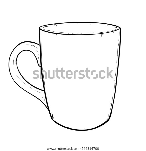 Vector Sketch Illustration Cup Stock Vector (Royalty Free) 244314700