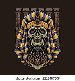Vector Skull God Egypt Illustration Stock Vector (Royalty Free ...