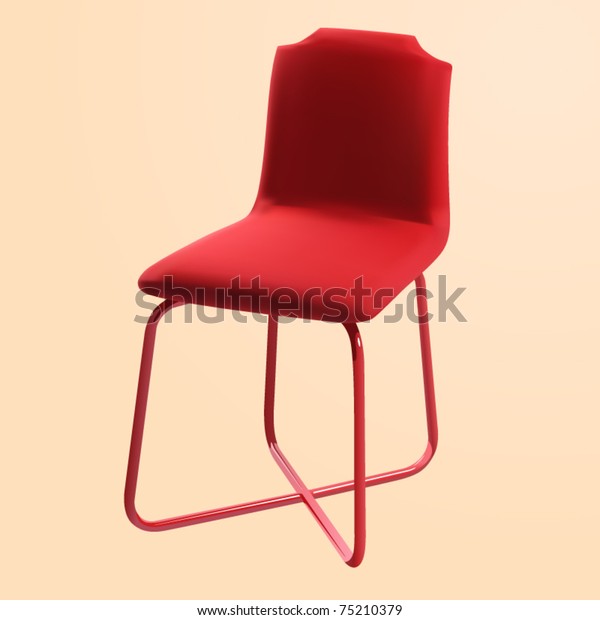 Vector Small Red Chair Stock Vector (Royalty Free) 75210379 | Shutterstock