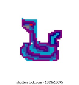 Animacion De Serpiente Pixel Art Aislado Vector Premium Images