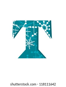 Vector Snow Font Letter T: เวกเตอร์สต็อก (ปลอดค่าลิขสิทธิ์) 118111642 ...