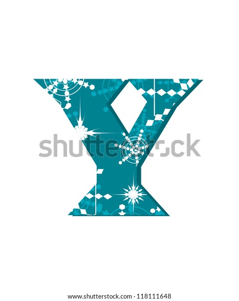 Vector Snow Font Letter Y Stock Vector (Royalty Free) 118111648 ...