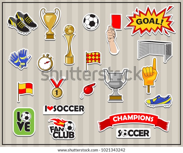 4,848 Soccer Sticker Set Images, Stock Photos & Vectors | Shutterstock