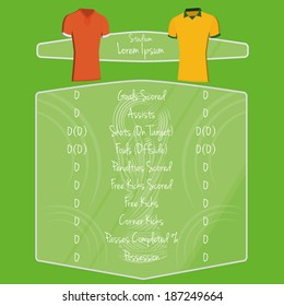 Vector Soccer Team Player Charts Editable Stock Vector (Royalty Free ...