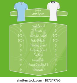 Vector Soccer Team Player Charts Editable Stock Vector (Royalty Free ...