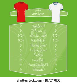 Vector Soccer Team Player Charts Editable Stock Vector (Royalty Free ...