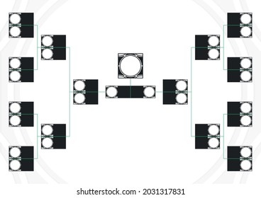 Vector Soccer Tournament Bracket Template 16 Stock Vector (Royalty Free ...