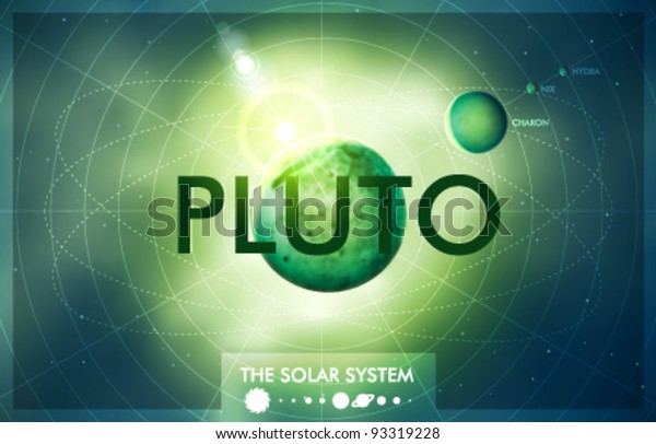 Vector Solar System Planet Pluto Stock Vector (Royalty Free) 93319228 Vector Solar System Planet Pluto Stock Vector (Royalty Free) 93319228
