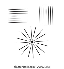 Vector Speed Lines Sketch Force Motion Stock Vector (Royalty Free ...