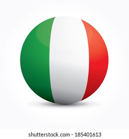 Vector Sphere Italian Flag Stock Vector (Royalty Free) 185401613 ...