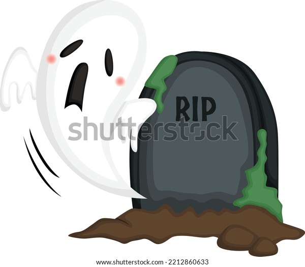 Vector Spooky Ghost Coming Out Tomb Stock Vector (Royalty Free ... Vector Spooky Ghost Coming Out Tomb Stock Vector (Royalty Free ...