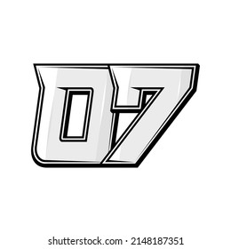 4,116 Number 07 Images, Stock Photos & Vectors | Shutterstock