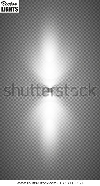 Vector Spotlight Wall Two Sides Light Stock Vector (Royalty Free ...