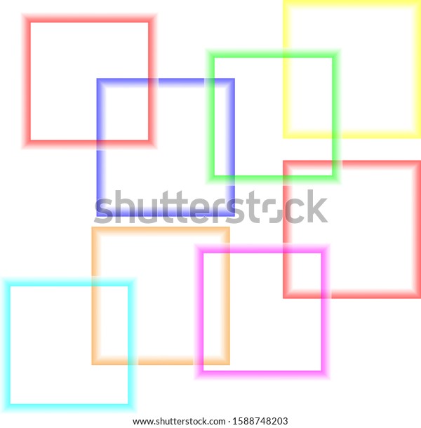 Vector Square Rainbow Color Stock Vector (Royalty Free) 1588748203 ...