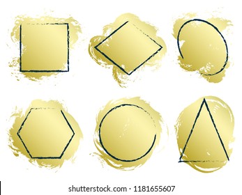 Vector Square Triangle Rhombus Oval Hexagon Stock Vector (Royalty Free ...