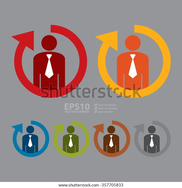 Vector Staff Employee Turnover Infographics Flat 스톡 벡터(로열티 프리 ...
