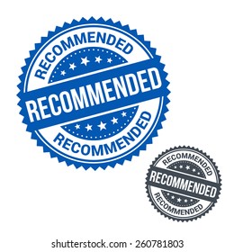 Vector Stamp Recommended Use Label Sign Stock Vector (Royalty Free ...