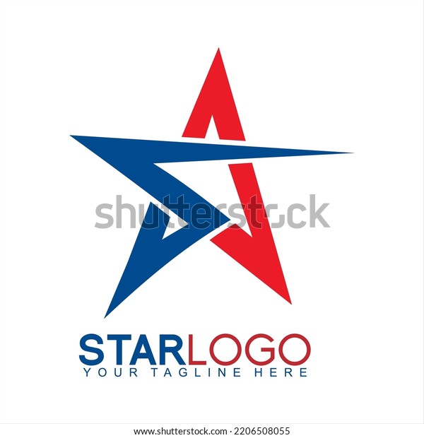 Vector Star Design Logo Letter S Stock Vector (Royalty Free) 2206508055 ...