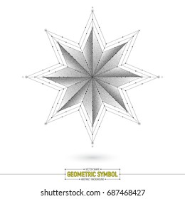 Vector Star Geometric Symbol Art Illustration Stock Vector (Royalty ...