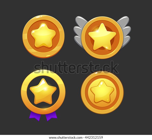 Vector Star Icons Set Collection Icon Stock Vector (Royalty Free ...