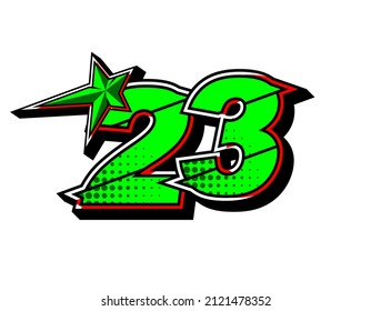 135 Number 23 on racing cars Images, Stock Photos & Vectors | Shutterstock