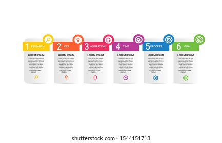 Vector Step Infographic Stack Chart Design Stock Vector (Royalty Free ...