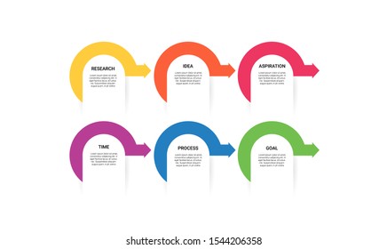 Vector Step Infographic Stack Chart Design: เวกเตอร์สต็อก (ปลอดค่า ...