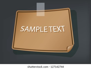 Vector Sticker Paper Background Stock Vector (royalty Free) 127142744