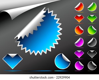 Vector Stickers Easy Change Colors Only Stock Vector (Royalty Free ...
