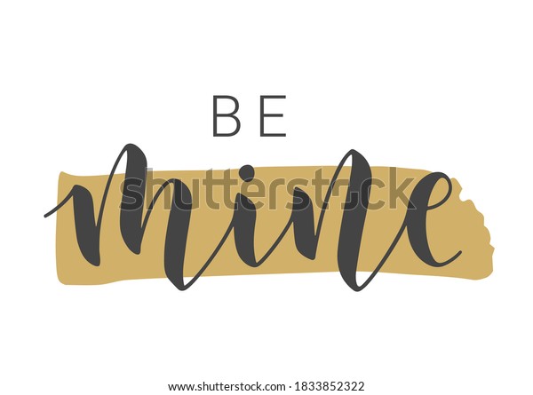 Vector Stock Illustration Handwritten Lettering Be Stock Vector ...
