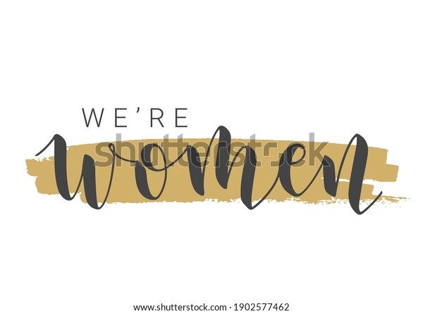 Vector Stock Illustration Handwritten Lettering We Stock Vector ...
