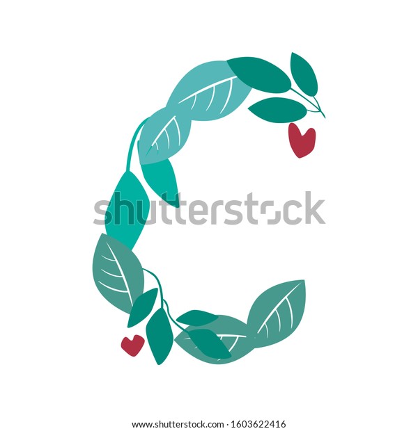 Vector Stock Illustration Letter C Heart Stock Vector (Royalty Free ...