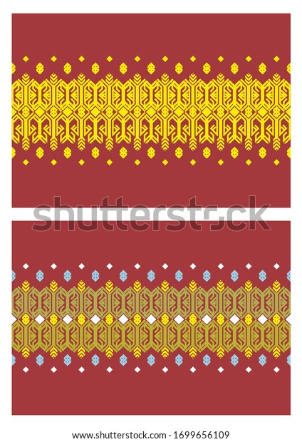 Vector Stock Indonesian Batik Songket Patterns Stock Vector (Royalty ...