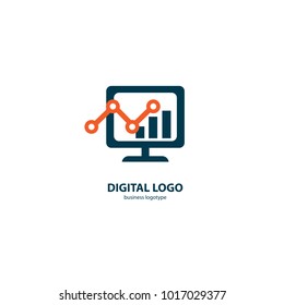 Vector Stock Logo Abstract Digital Technology Stock Vector (Royalty ...