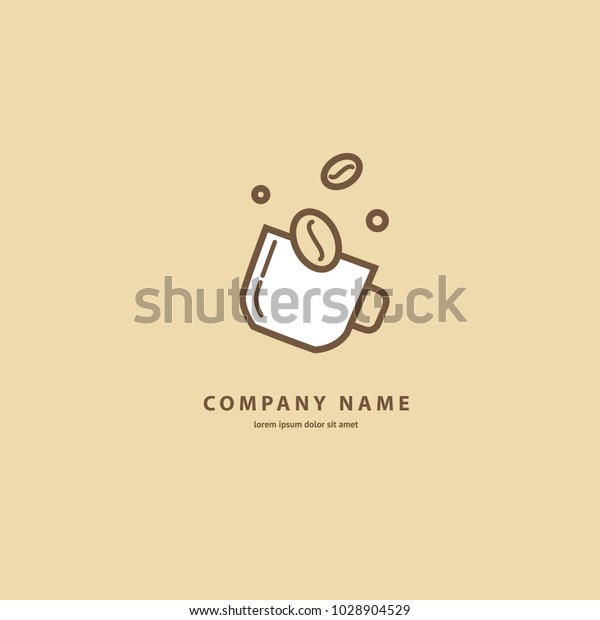 Vector Stock Logo Abstract Sign Cafe Stock Vector (Royalty Free) 1028904529