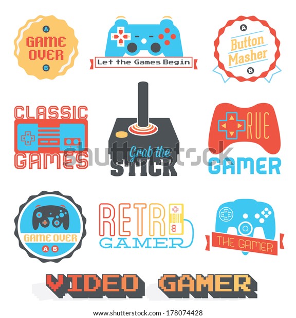 Vector Stock Retro Video Game Shop Stock Vector (Royalty Free) 178074428