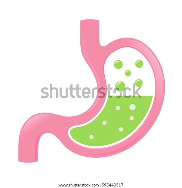 Vector Stock Stomach Icon Green Acid Stock Vector (Royalty Free ...