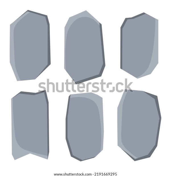 Vector Stones Collection Vector Illustration Stock Vector (Royalty Free) 2191669295 | Shutterstock