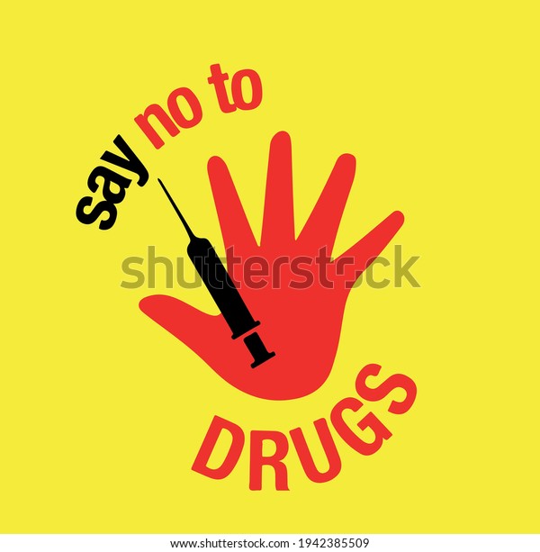 Vector Stop Drug Alcohol Sign No Stock Vector (Royalty Free) 1942385509 ...