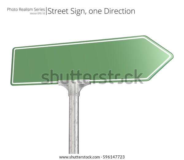 Vector Street Sign Green Vector Street Stock Vector (Royalty Free ...