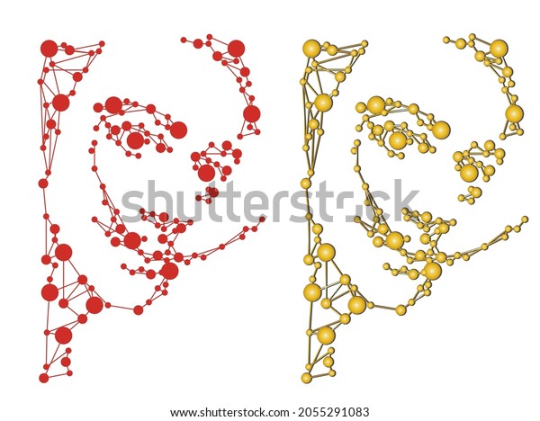 Vector Strength Salvador Dali Lines Dots Stock Vector (Royalty Free ...