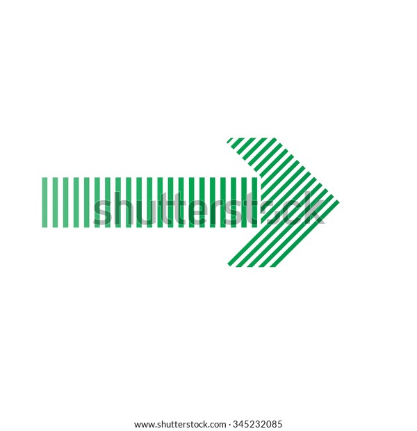 Vector Striped Arrow Background Design Template Stock Vector (Royalty ...