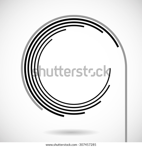 Vector Striped Circle Line Stock Vector (Royalty Free) 307457285 Vector Striped Circle Line Stock Vector (Royalty Free) 307457285
