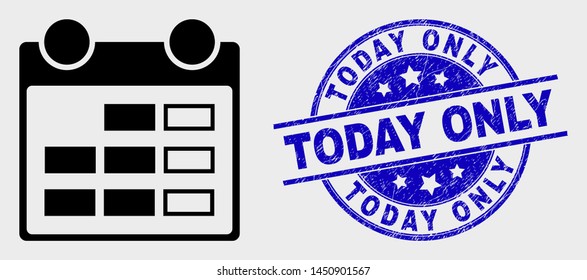 Vector Stroke Calendar Page Pictogram Today Stock Vector (Royalty Free ...